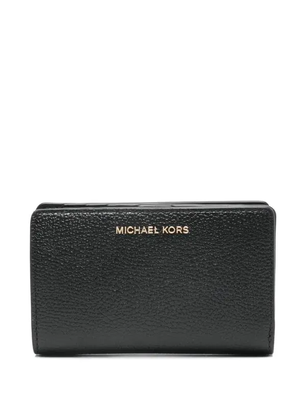 Michael Kors Medium Pebbled Leather Wallet - Black