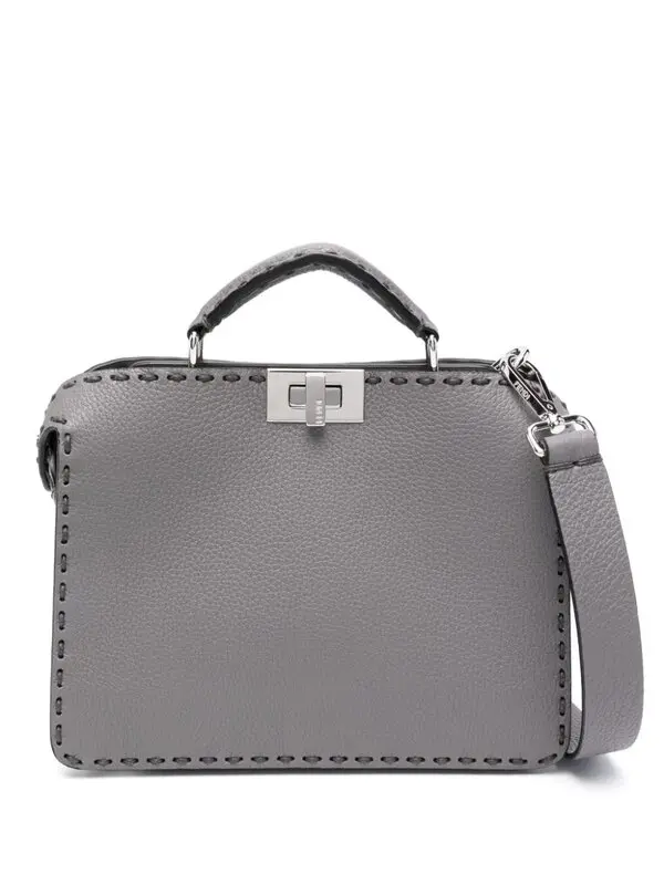 Fendi Mini Peekaboo Iseeu Shoulder Bag - Grey
