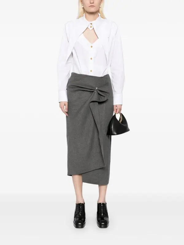 JNBY Asymmetric Draped Skirt