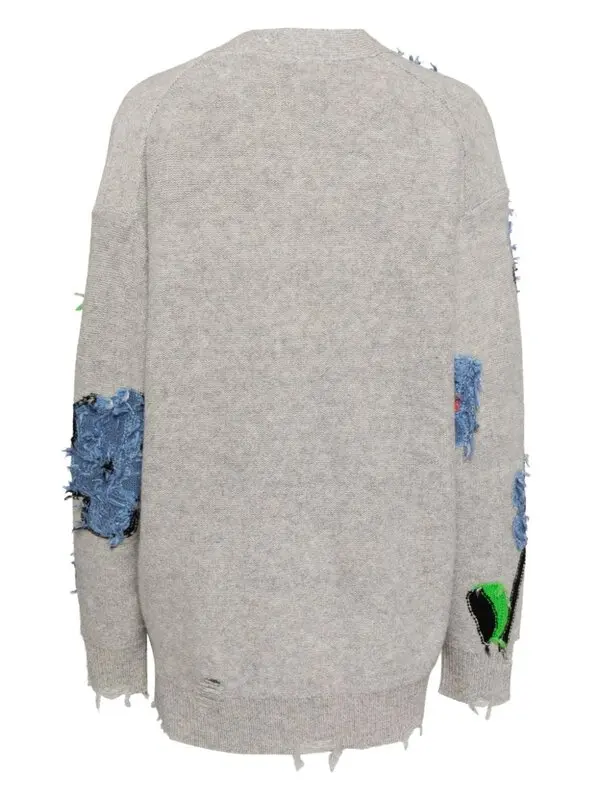 JNBY Floral Pattern Cardigan - Grey
