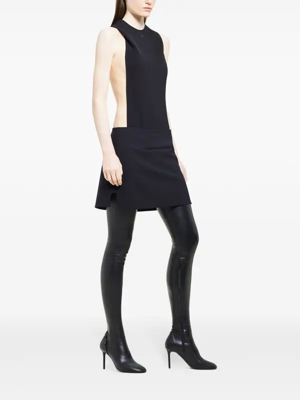 COURREGES Oblique Tailored Mini Skirt