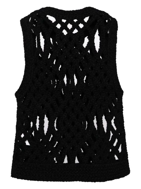 TAAKK Open-knit Wool Vest