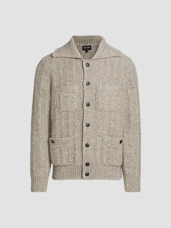 Giorgio Armani Knit Button-front Jacket Cardigan