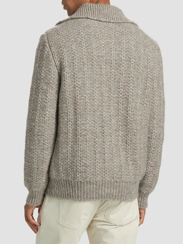 Giorgio Armani Knit Button-front Jacket Cardigan