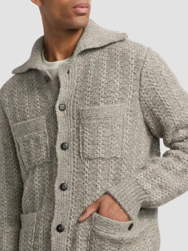 Giorgio Armani Knit Button-front Jacket Cardigan