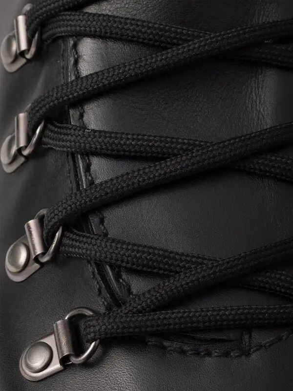 Prada Brixxen Leather Booties - Black