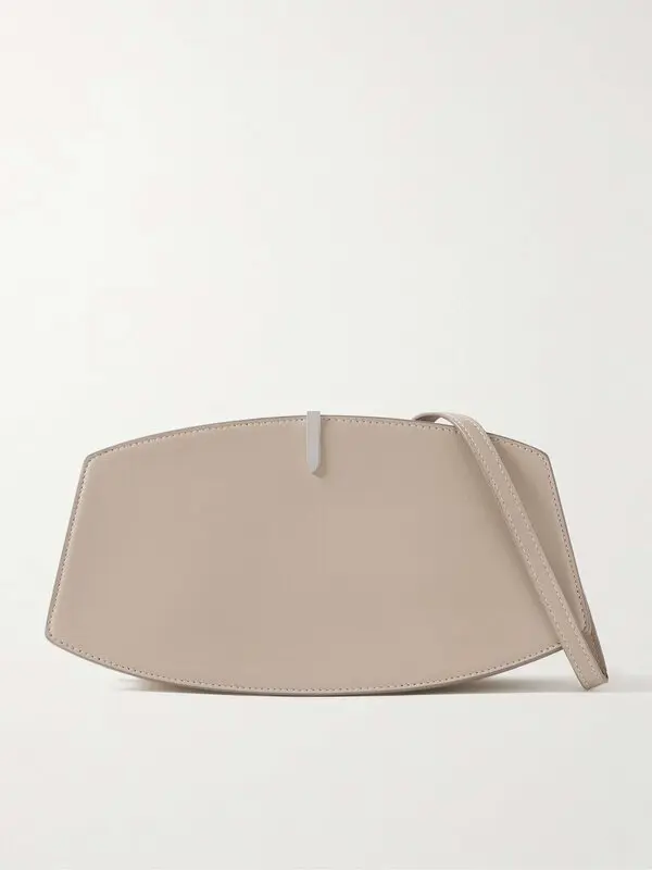 Savette Florence Leather Shoulder Bag - Gray