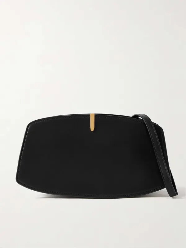 Savette Florence Leather Shoulder Bag - Black