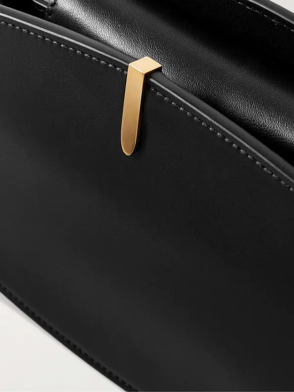 Savette Florence Leather Shoulder Bag - Black