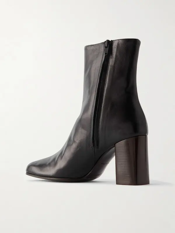 LEMAIRE Anatomic Leather Ankle Boots