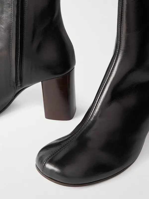 LEMAIRE Anatomic Leather Ankle Boots