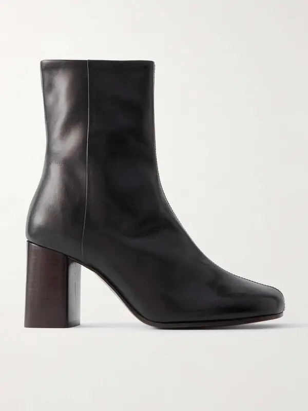 LEMAIRE Anatomic Leather Ankle Boots