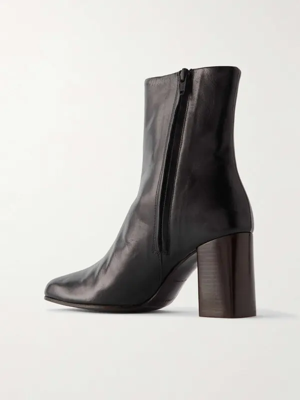 LEMAIRE Anatomic Leather Ankle Boots