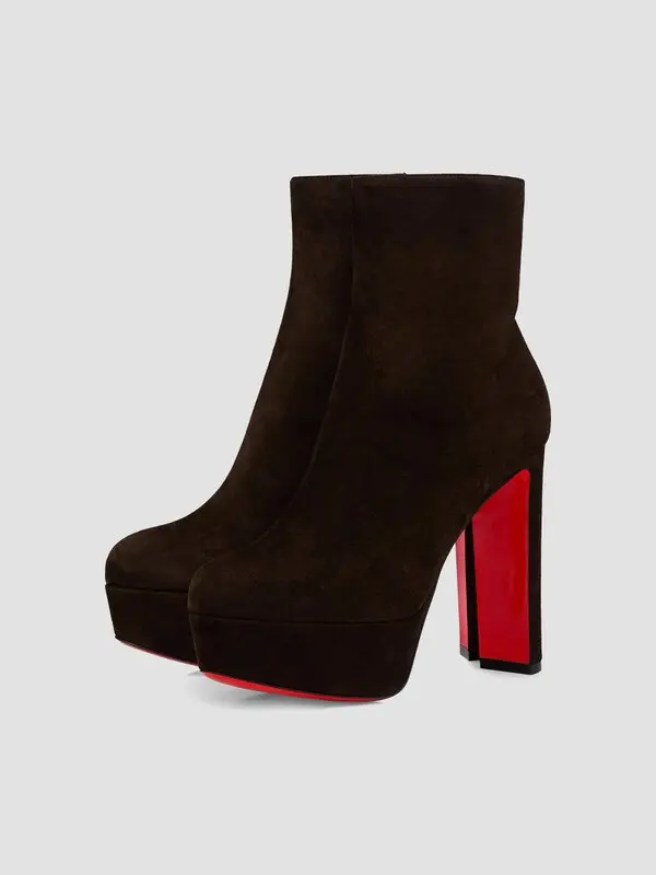 CHRISTIAN LOUBOUTIN Loo Booty Veau Velours 130mm Booties