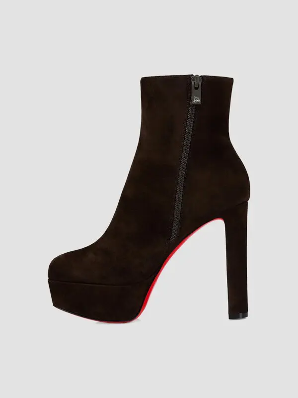 CHRISTIAN LOUBOUTIN Loo Booty Veau Velours 130mm Booties
