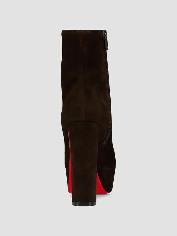 CHRISTIAN LOUBOUTIN Loo Booty Veau Velours 130mm Booties