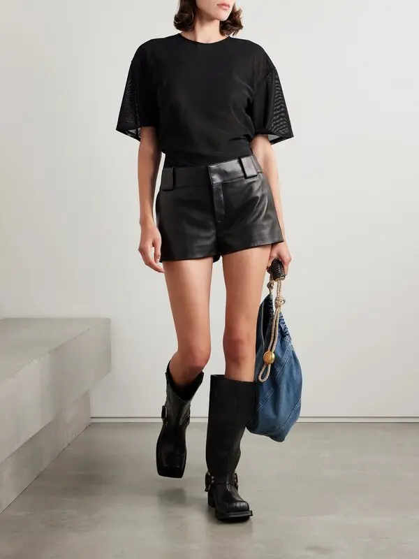 Acne Studios Gathered Mesh T-shirt