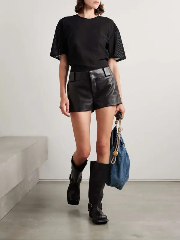 Acne Studios Gathered Mesh T-shirt