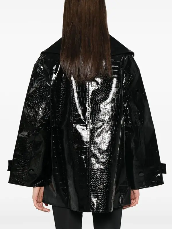 GANNI Croc-embossed Jacket