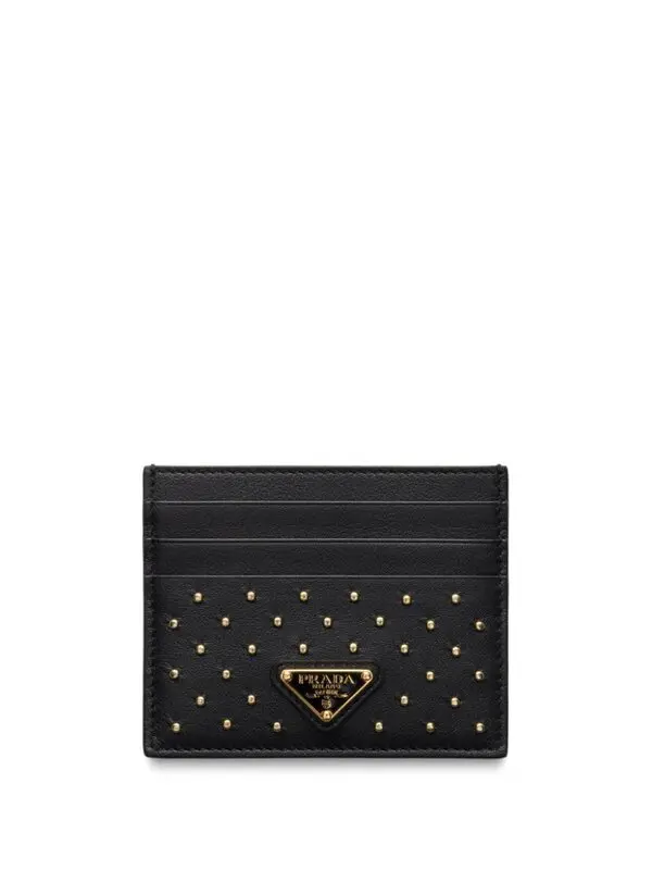 Prada Studded Card Holder