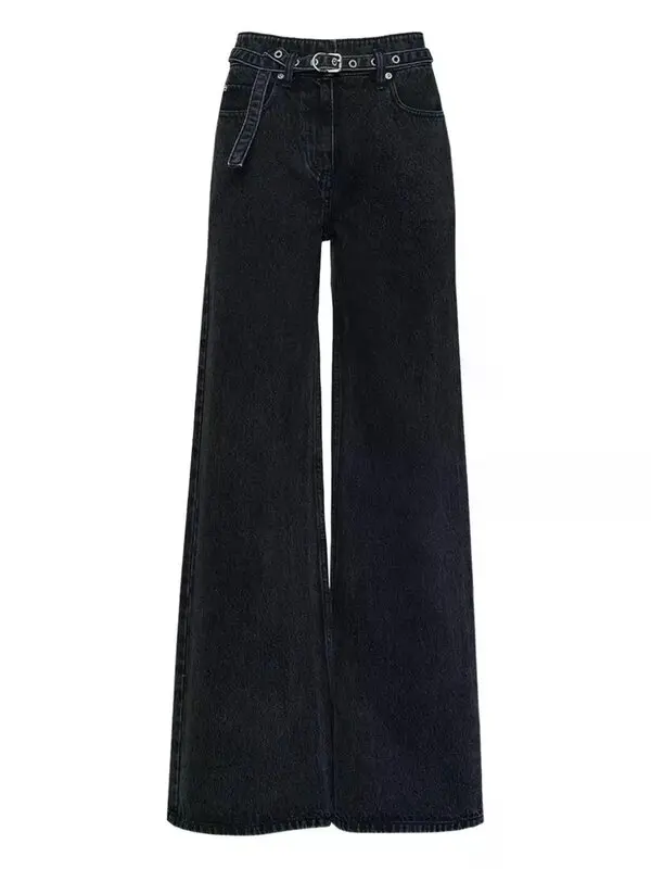 3.1 Phillip Lim Belted Wide Leg Jeans