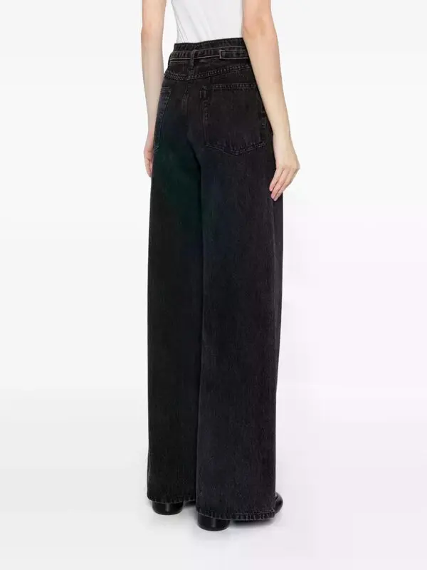 3.1 Phillip Lim Belted Wide Leg Jeans