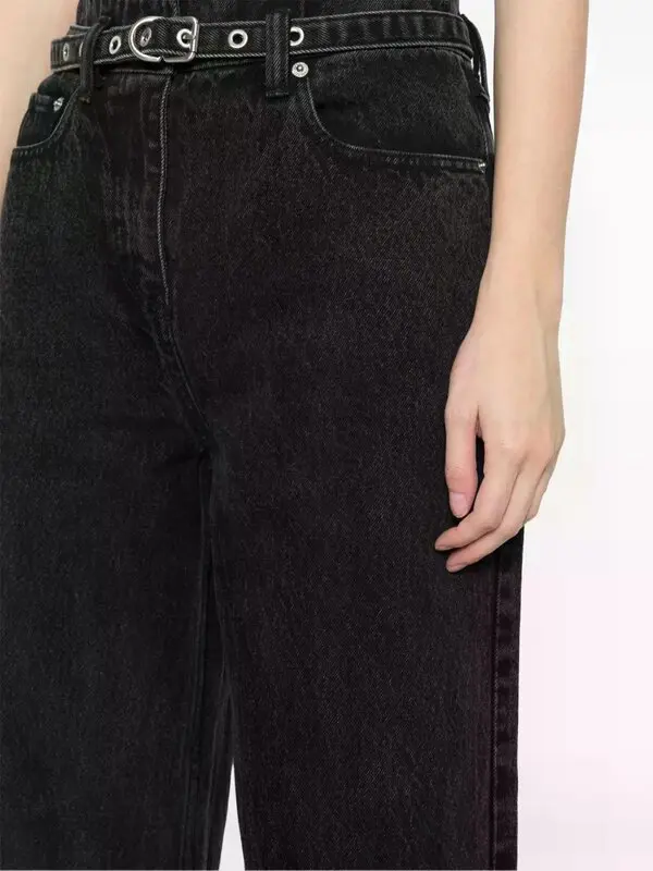 3.1 Phillip Lim Belted Wide Leg Jeans