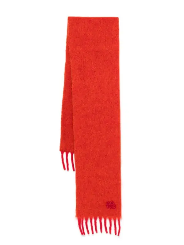 Ruslan Baginskiy Logo-appliqué Scarf - Orange