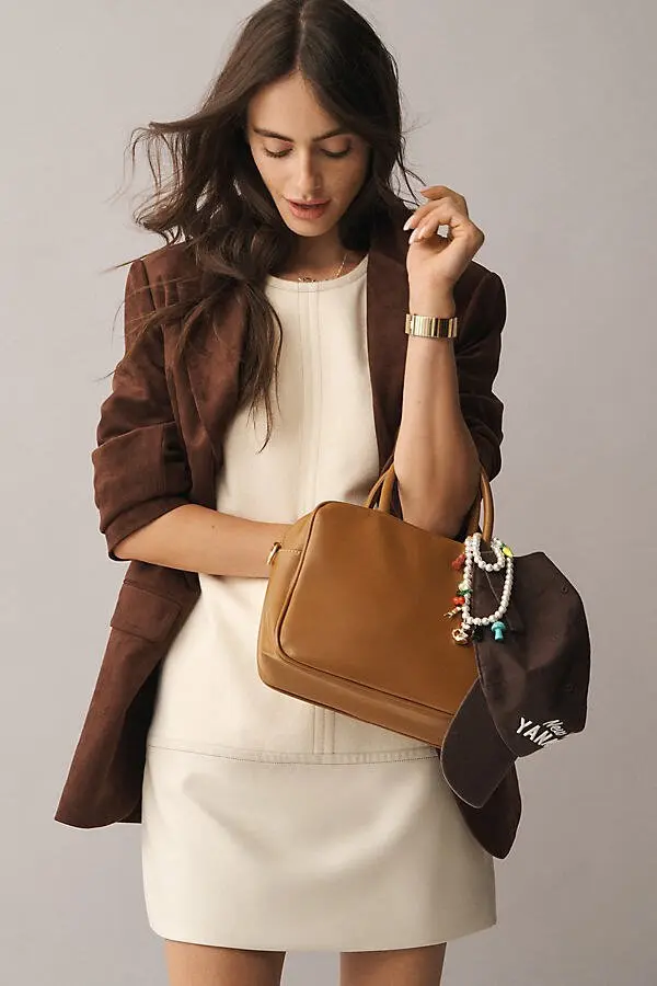 DOLAN LEFT COAST Faux-suede Boyfriend Blazer Jacket - Brown