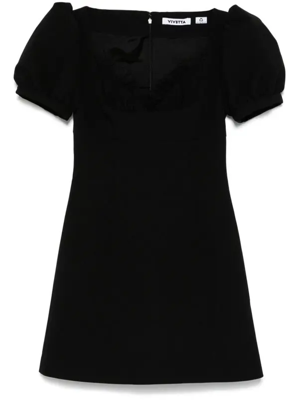 Vivetta Lace-trim Mini Dress - Black