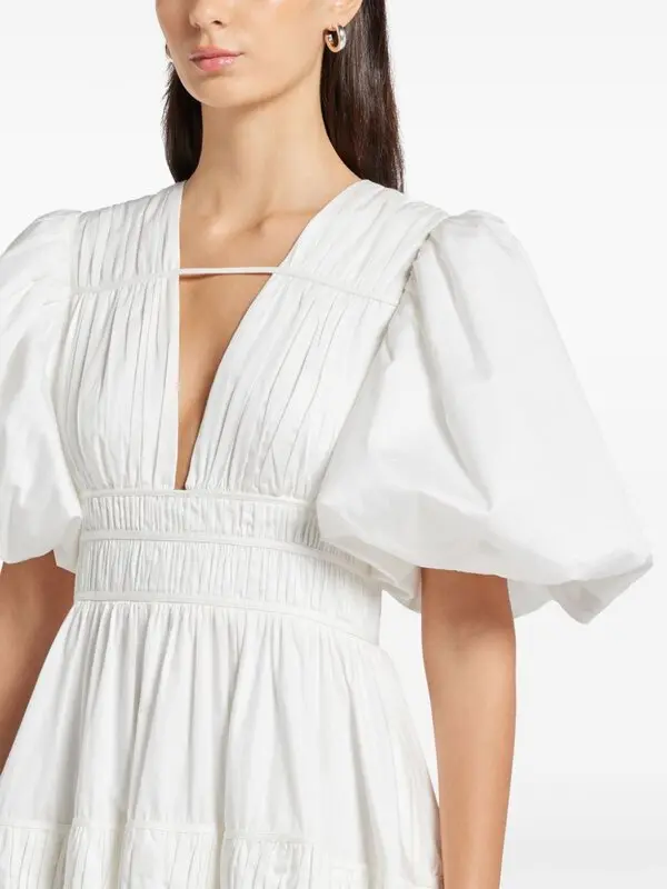 Aje Fallingwater Midi Dress In White - 44% Off | Editorialist