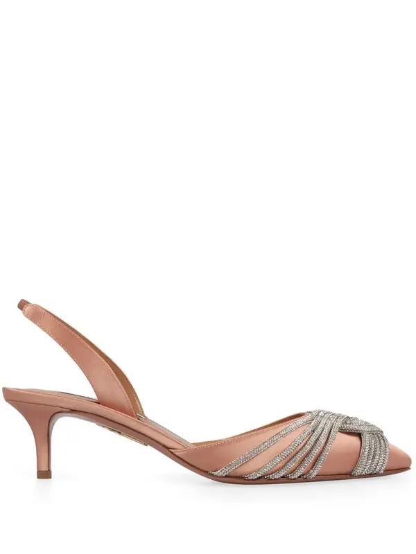 AQUAZZURA 50mm Gatsby Pumps - Pink