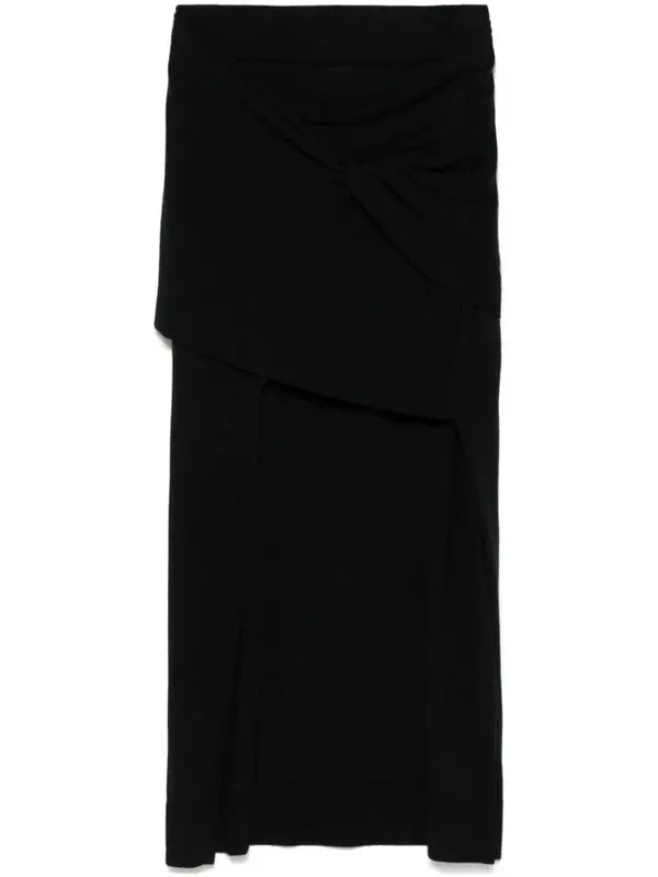 TOTEME Draped Knit Midi Skirt