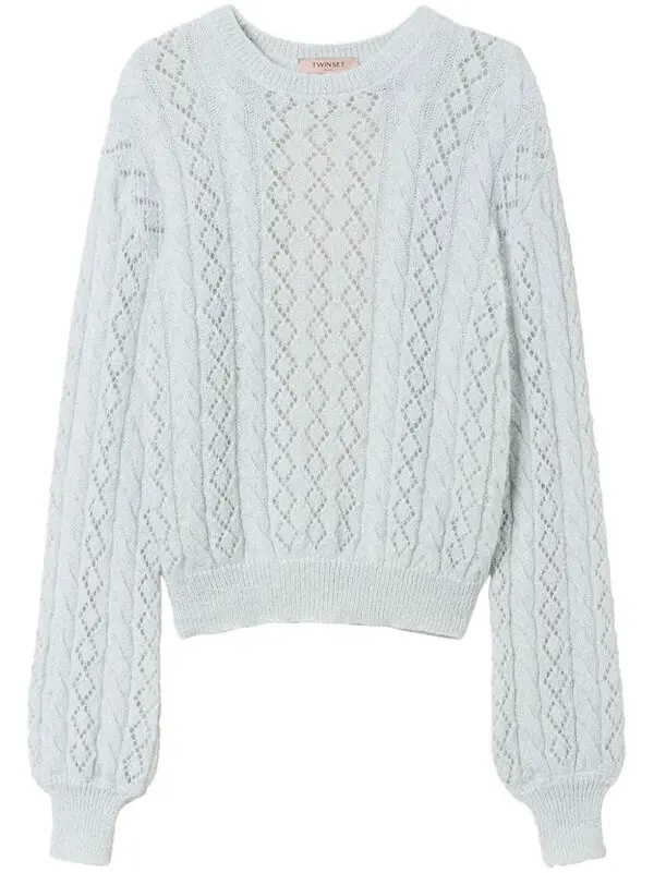 TWINSET Cable-knit Jumper - Blue