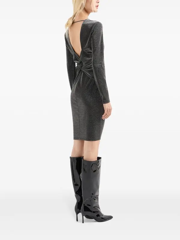 Armani Exchange Open-back Mini Dress