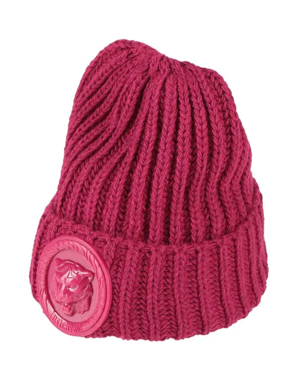 Just Cavalli Knitted Beanie With Appliqués