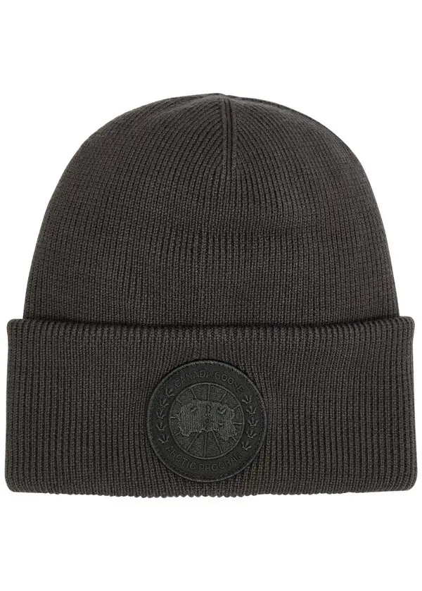 Canada Goose Arctic Ribbed Wool Beanie - Dark Green  display picture 1