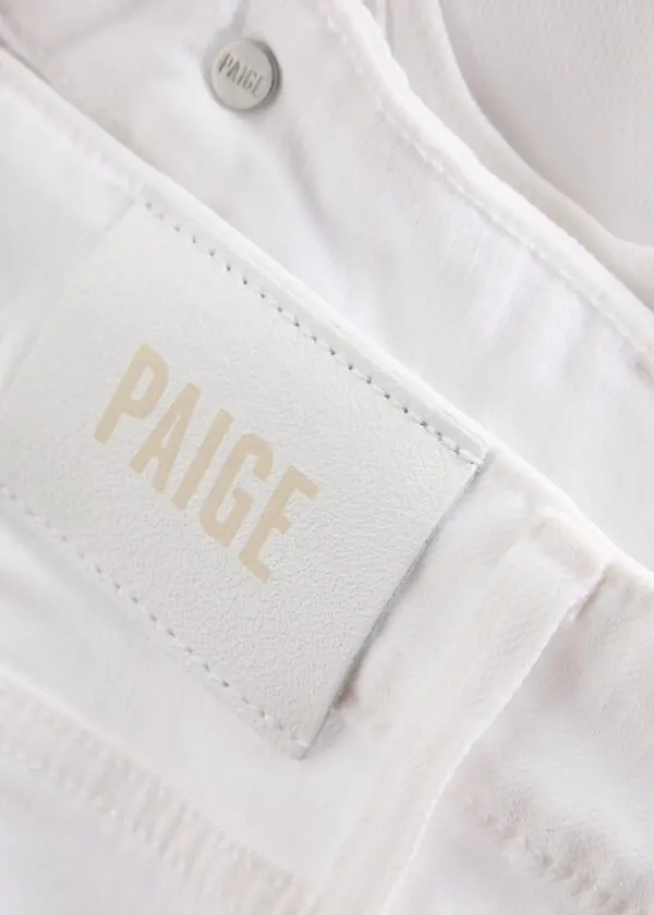Paige Cropped Wide-leg Jeans - White