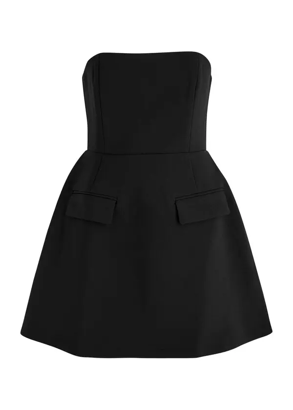Oddmuse The Ultimate Muse Strapless Mini Dress - Black