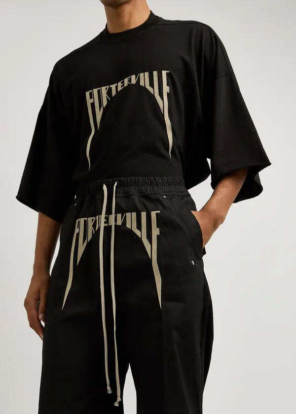 Rick Owens Porterville Wide-Leg Trousers In Black - 40% Off