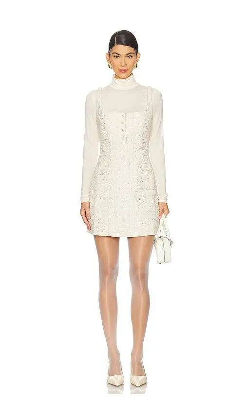 Astr The Label Deanna Mini Dress In Cream Gold - 50% Off | Editorialist