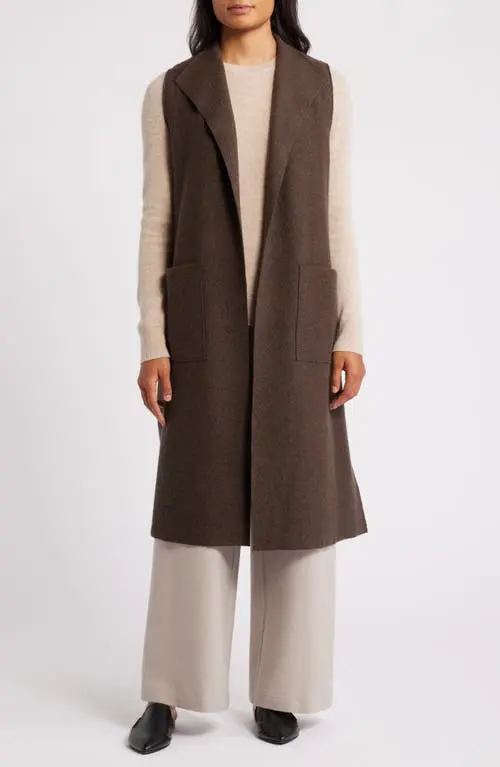 Eileen Fisher Longline Wool Vest