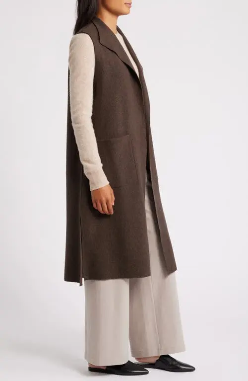 Eileen Fisher Longline Wool Vest