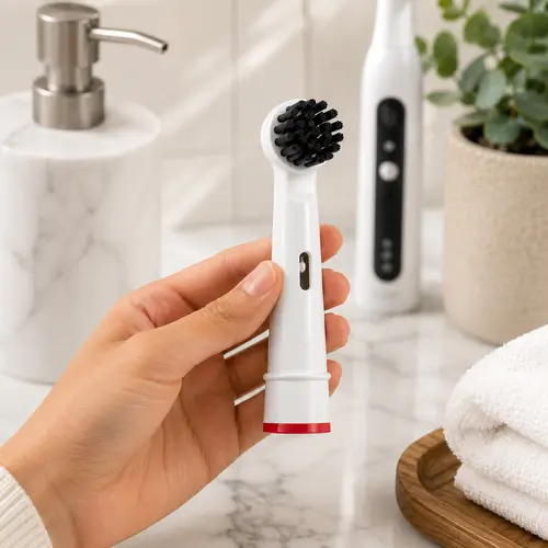 PURSONIC Charcoal Infused Bristles Electric Toothbrush Replacement Brush Heads - White