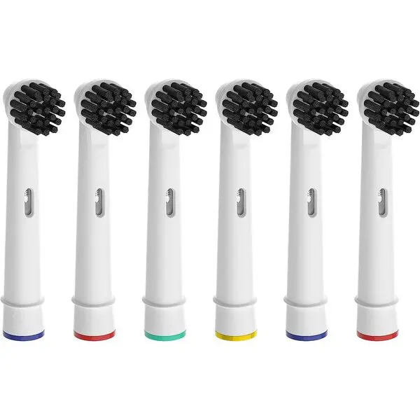 PURSONIC Charcoal Infused Bristles Electric Toothbrush Replacement Brush Heads - White