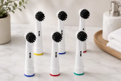 PURSONIC Charcoal Infused Bristles Electric Toothbrush Replacement Brush Heads