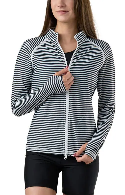 UV SKINZ Classic Water Jacket - Black Classic Stripe