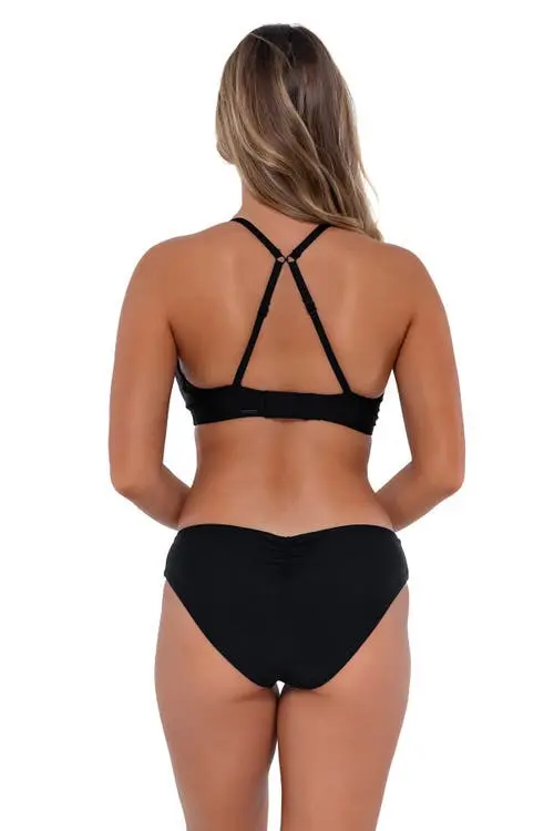 SUNSETS Kauai Keyhole Bikini Top D Cup - Black
