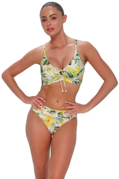 SUNSETS Kauai Keyhole Bikini Top D Cup - Isla Soleil Crepe