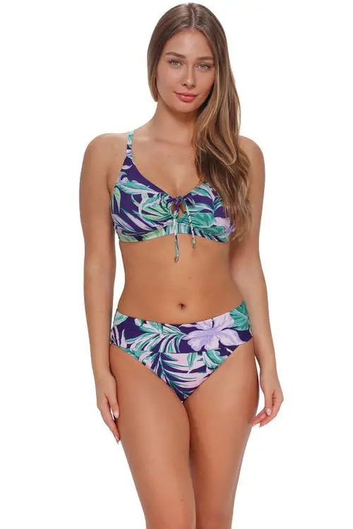 SUNSETS Kauai Keyhole Bikini Top D Cup - Palm Shade